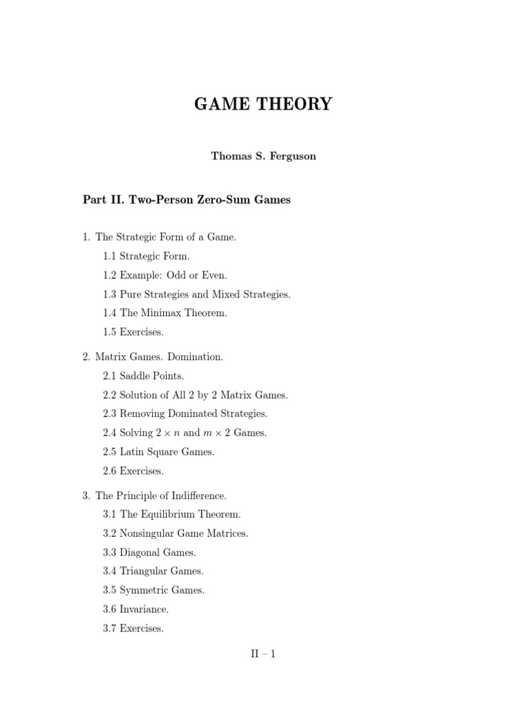 Game Theory | PDF | Game Theory | Matrix (Mathematics)