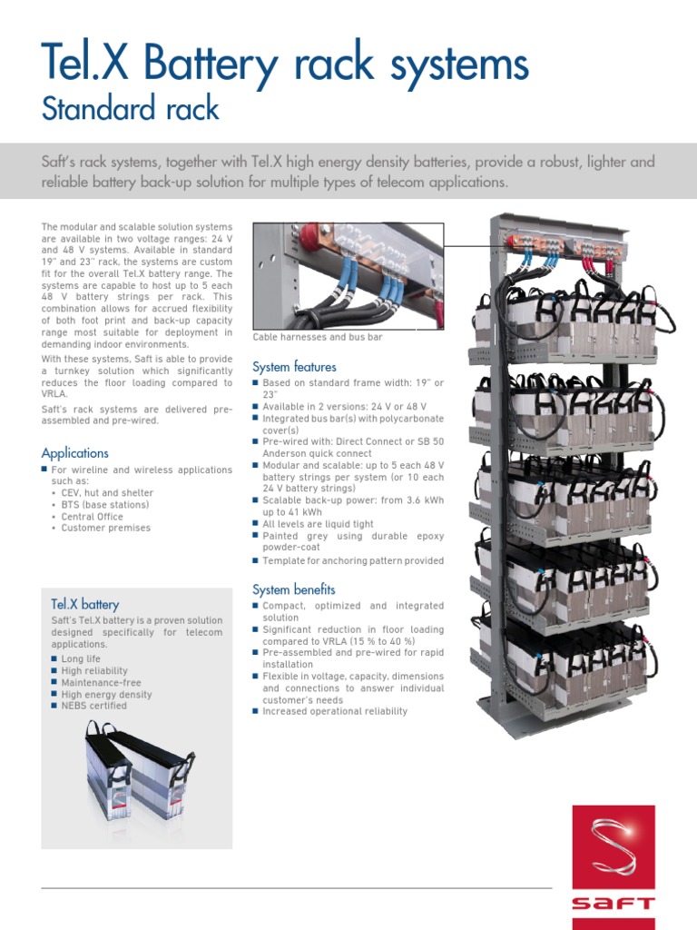 Baterias Saft | Download Free PDF | Battery (Electricity) | Electrical ...