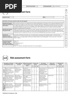 Completed Iosh Risk Assessment Form