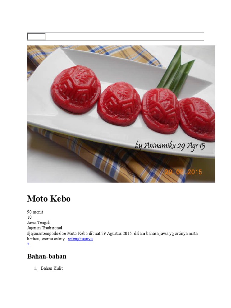 Moto Kebo | PDF | Pengembangan Diri | Kesehatan Holistik