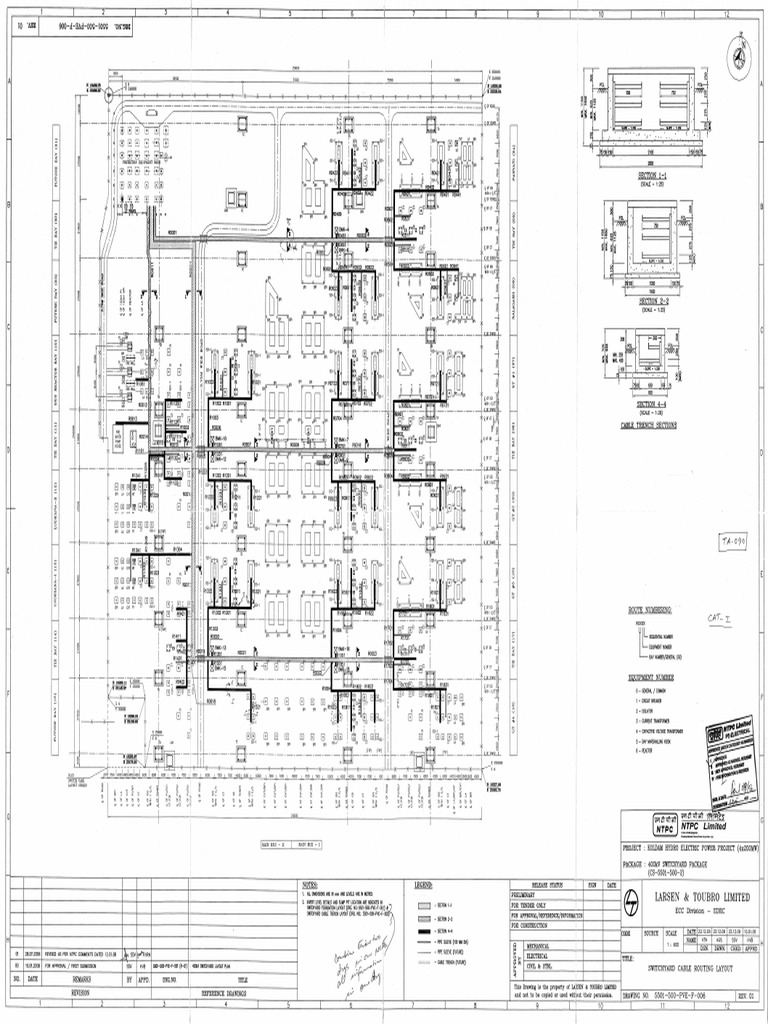 Switchyard Cable Routing Layout - 01 | PDF