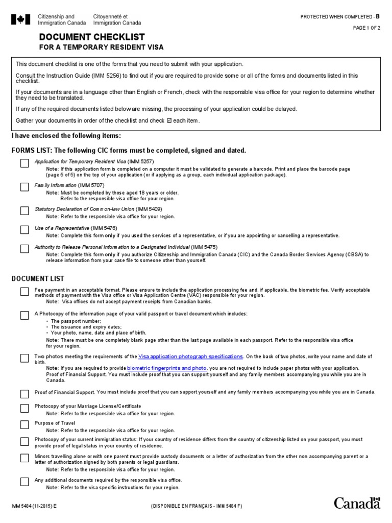 IMM5484E | PDF | Travel Visa | Passport