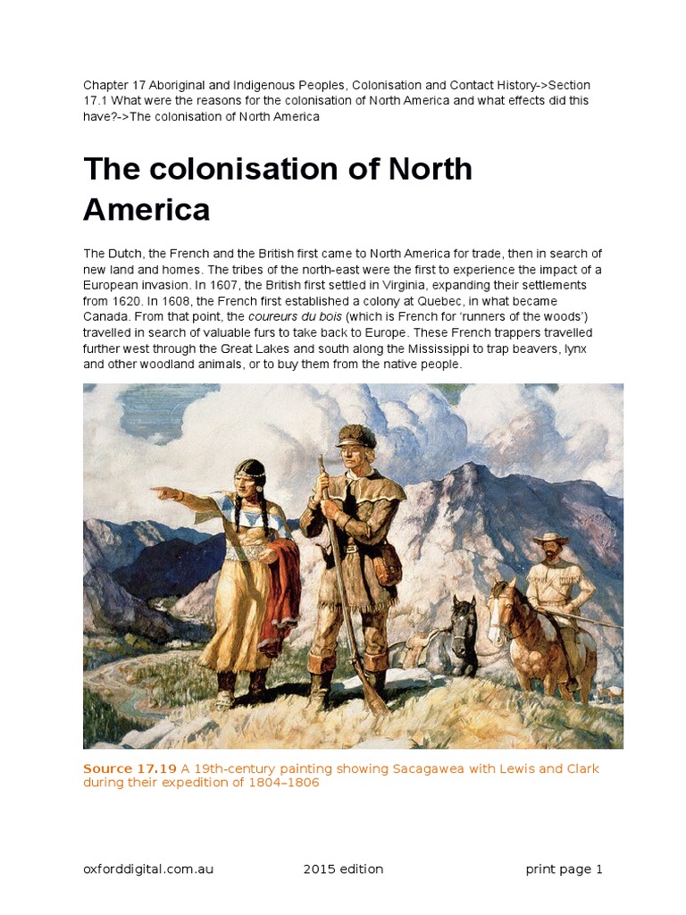 The Colonisation of North America: Source 17.19 A 19th-Century Painting ...