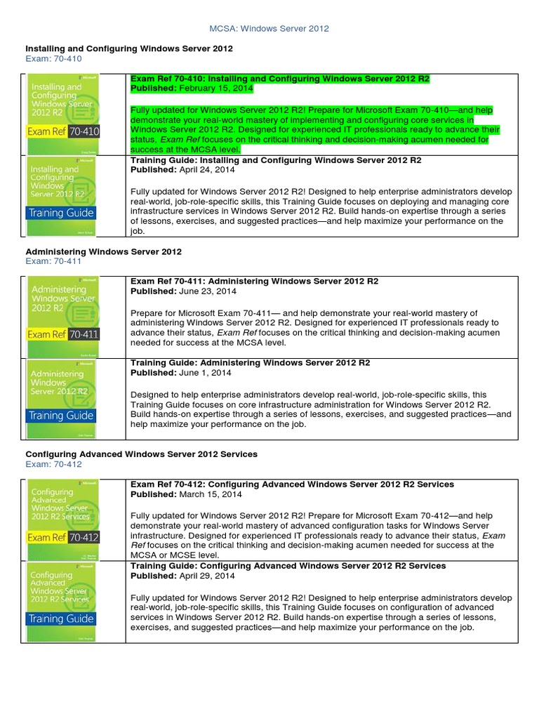 MCSA | PDF | Microsoft Windows | Windows Nt