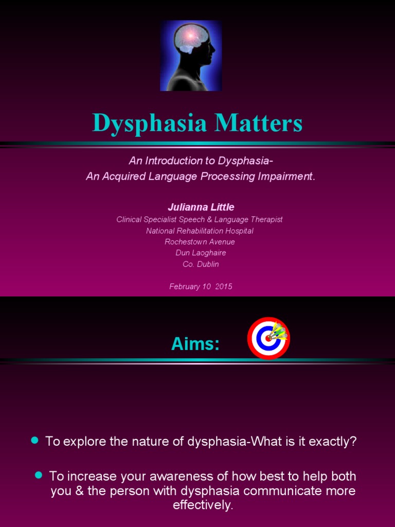 Dysphasia | PDF | Aphasia | Nonverbal Communication