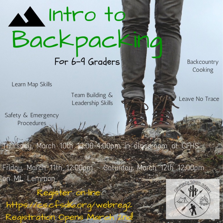 Backpacking: For 6-9 Graders | PDF