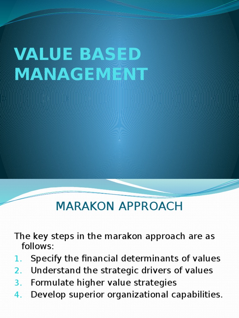 Marakon Approach to Value-Based Management | PDF | Strategic Management ...