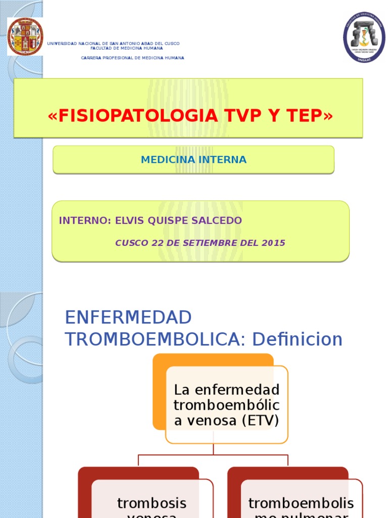 Tep - TVP Hnagv | PDF | Trombo | Sistema circulatorio