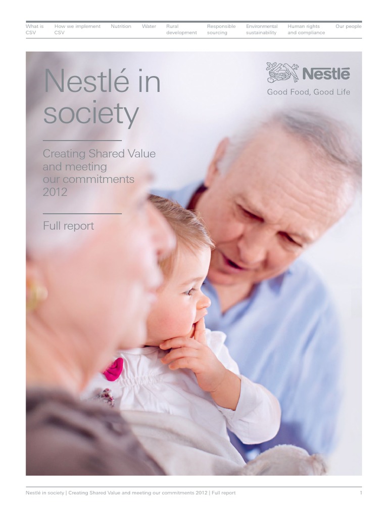 Nestle CSR | PDF | Nestlé | Sustainability