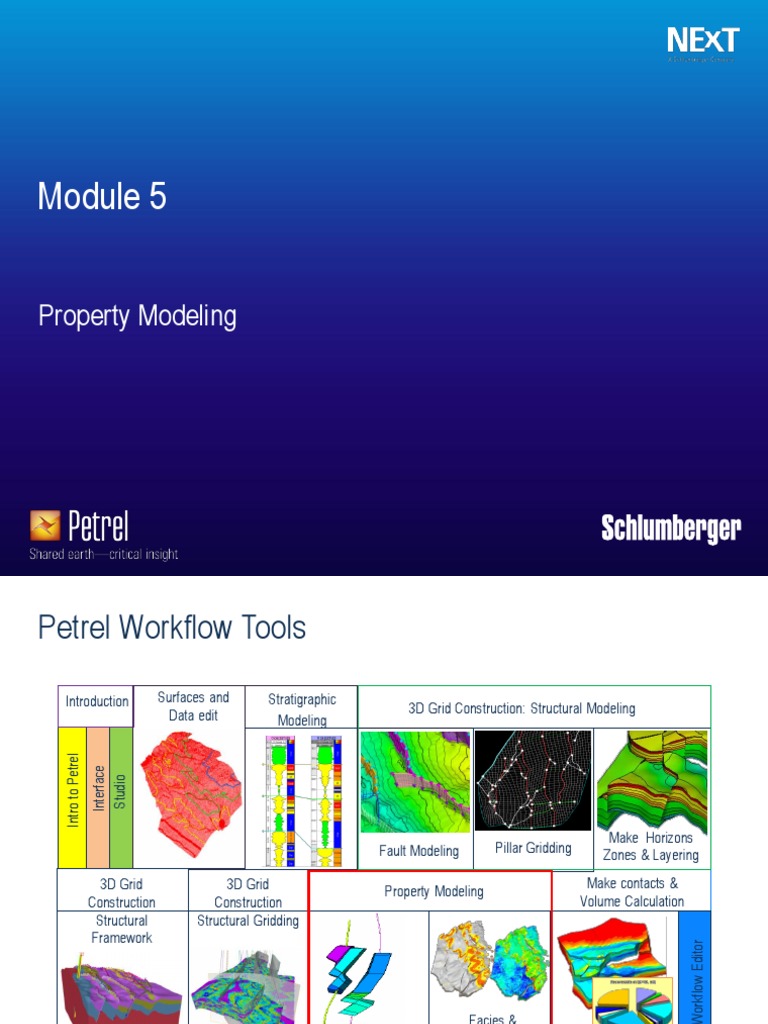 Property Modeling in Petrel Workflow | PDF