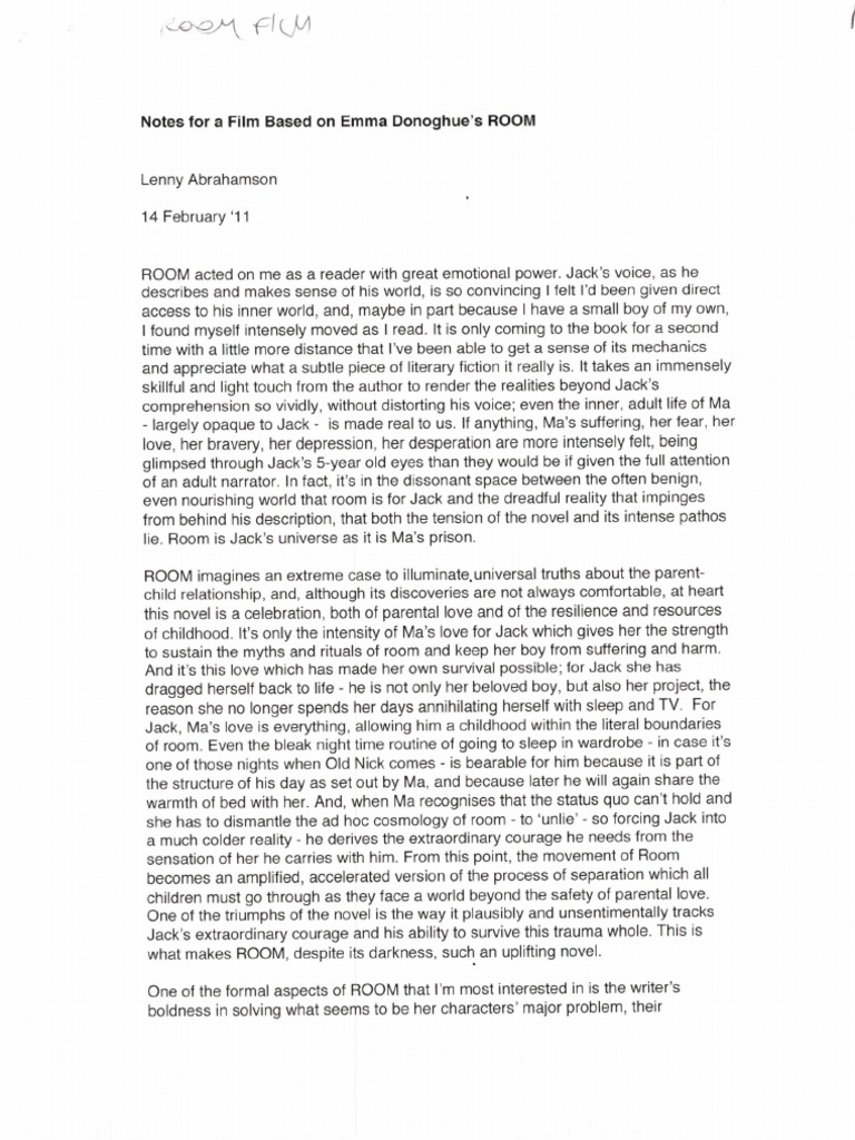 Room Letter | PDF