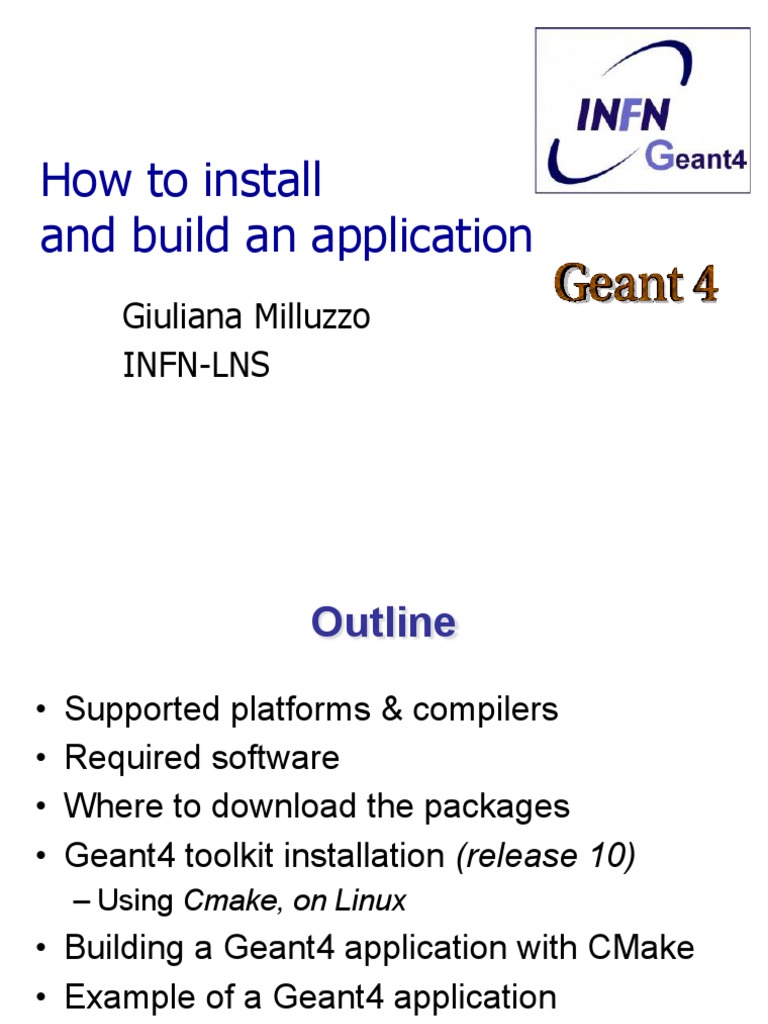 GEANT4 Installation | PDF | Linux | Mac Os