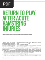 Aspetar Hamstring Protocol | PDF | Anatomical Terms Of Motion | Knee