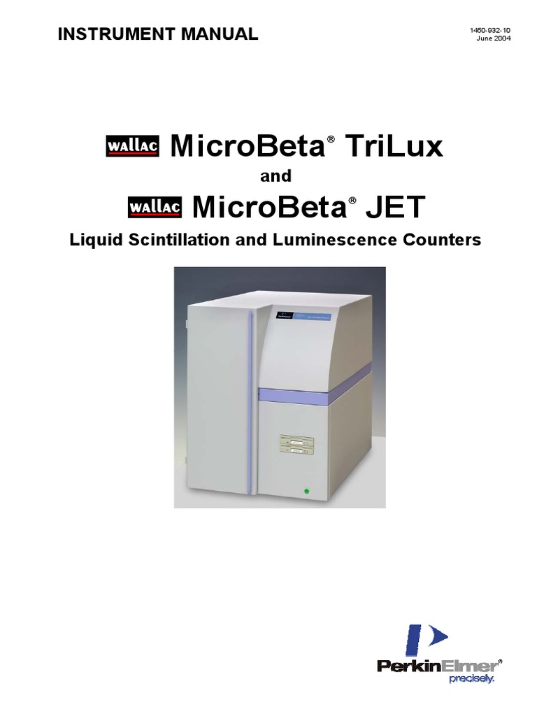 MicroBeta Instrument Manual Bs | PDF | Standard Deviation | Computer ...