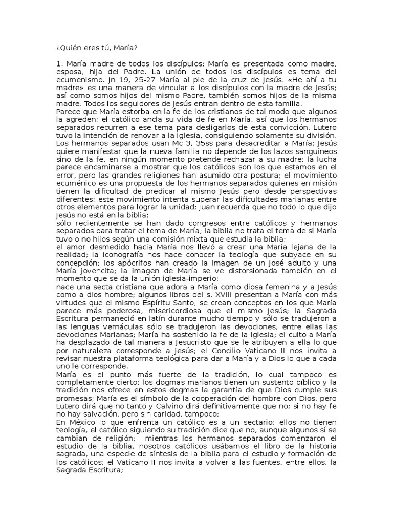 Quién Eres Tu, Maria | PDF | María, madre de Jesús | Biblia