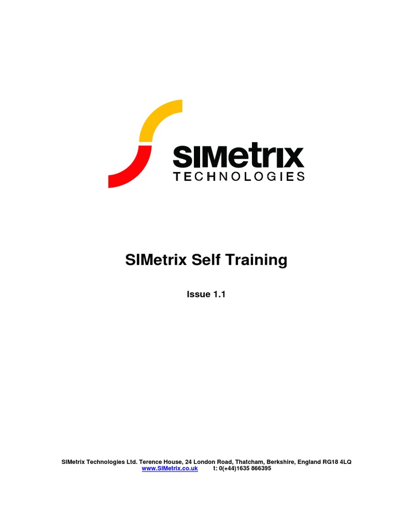 SIMetrix Training v11 | PDF | Filter (Signal Processing) | Amplifier
