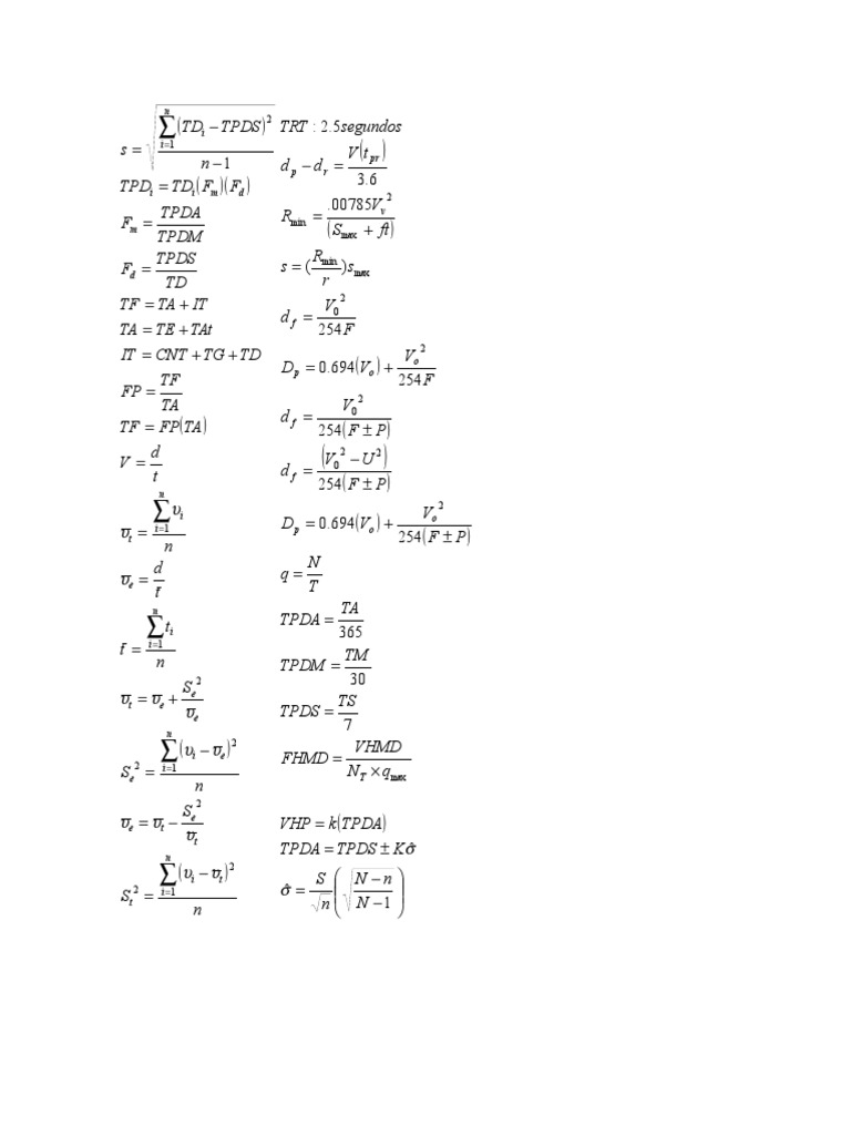 Formula de Tránsito | PDF | Estimador | Desviación Estándar
