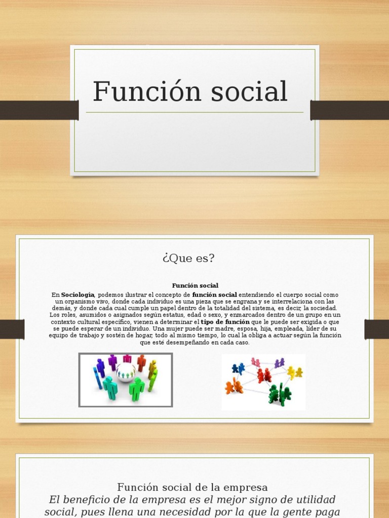 Función Social | Iniciativa empresarial | Sociedad