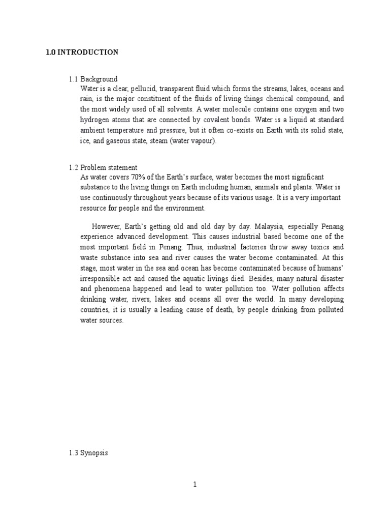 Introduction | PDF | Water Pollution | Water