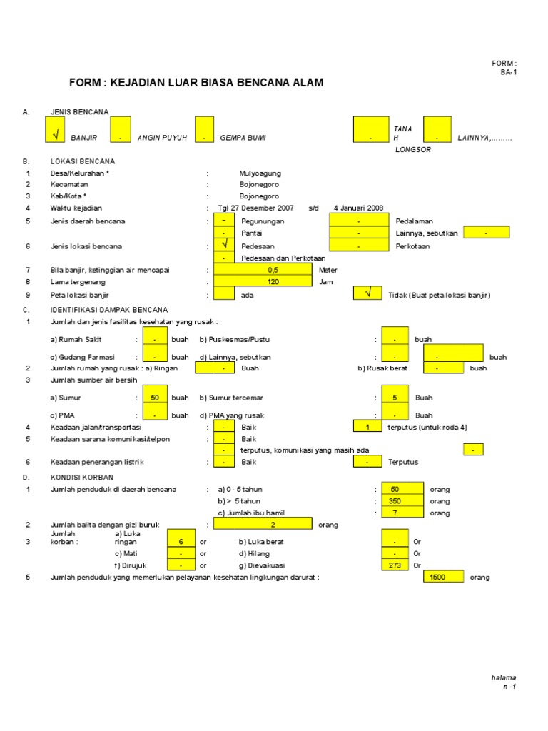 Form Rha (Ba-1) | PDF