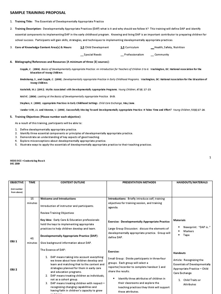 Implementing Developmentally Appropriate Practices: Strategies for ...