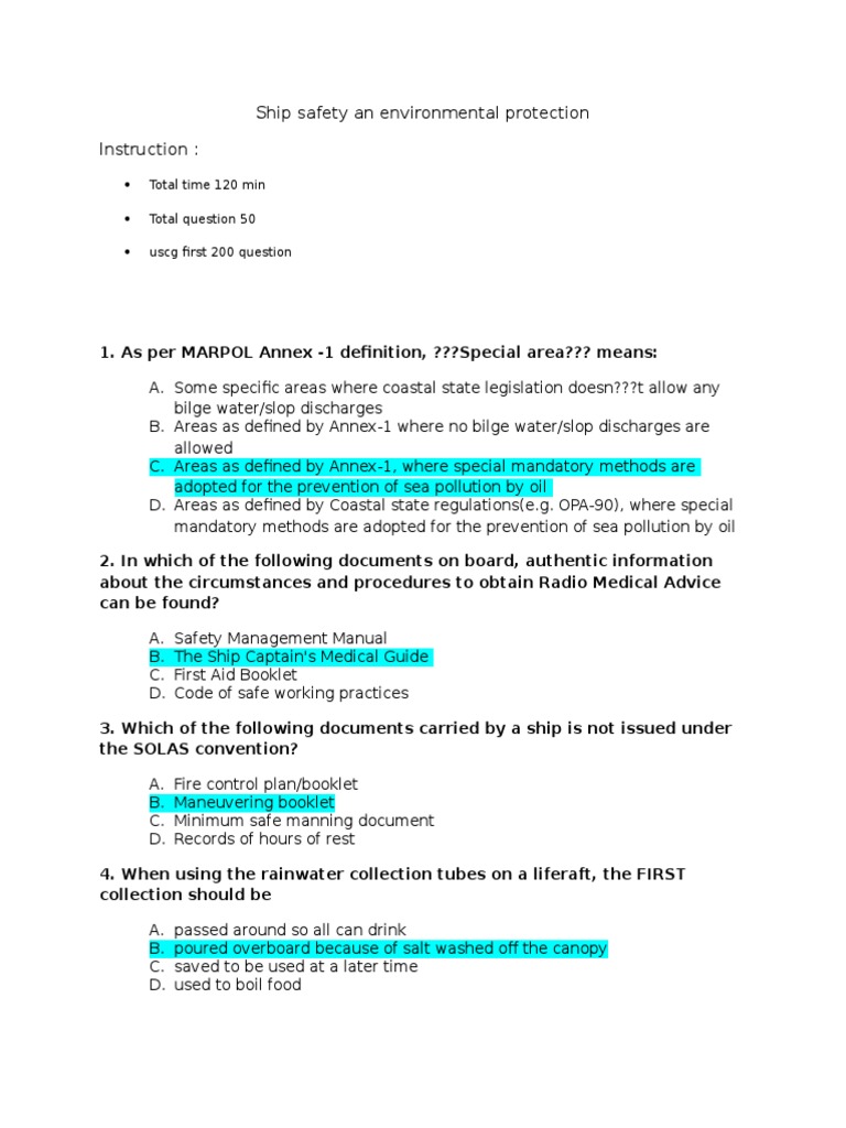 Ship Safety and Environmental Protection: A Comprehensive Examination ...