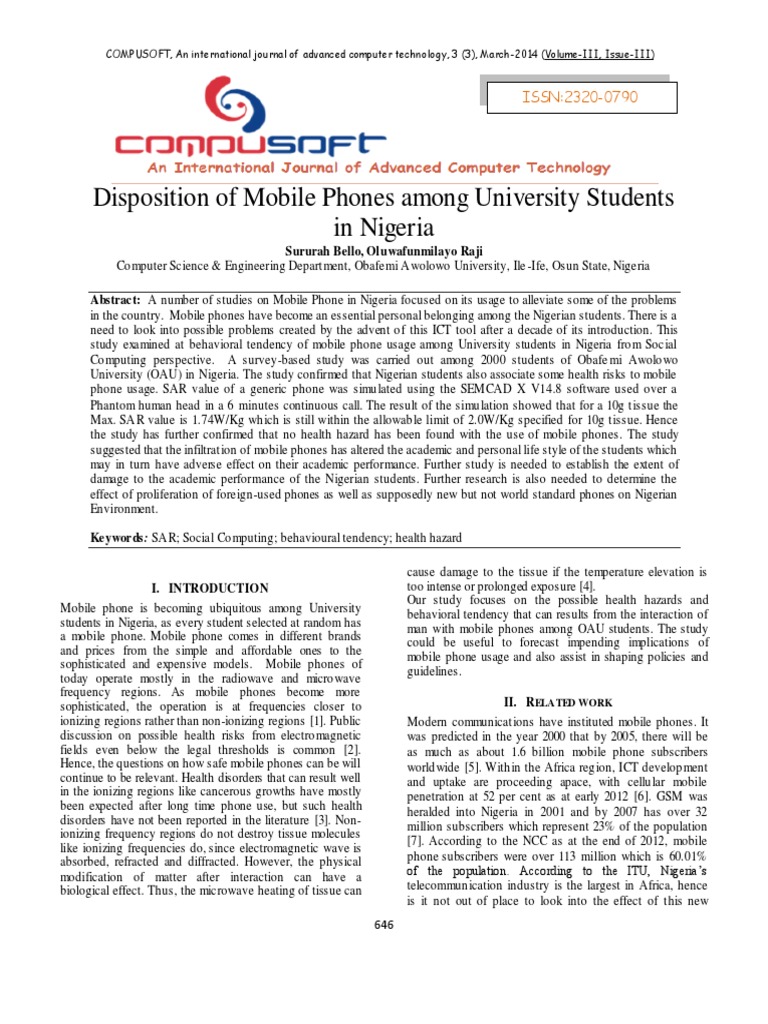 Compusoft, 3 (3), 646-650 PDF | PDF | Questionnaire | Survey Methodology