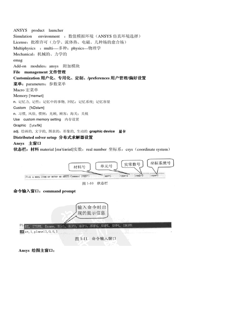ANSYS Product Launcher Simulation Environment Ansys License ...