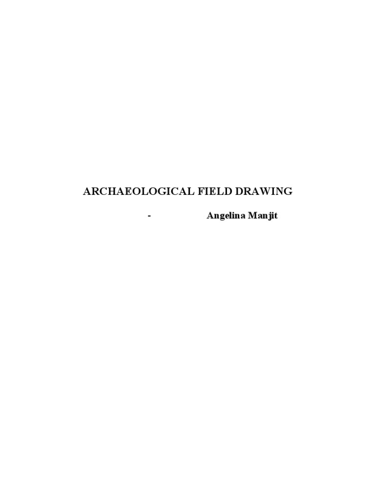 Archaeological Field Drawing | PDF | Drawing | Compass