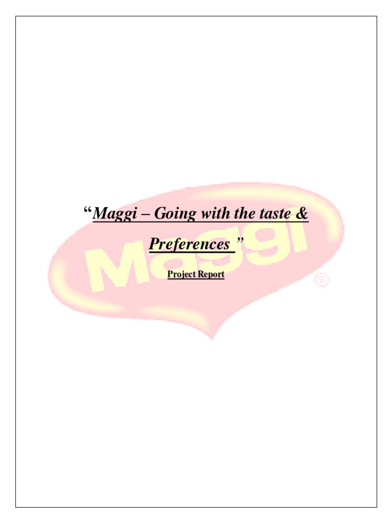 Maggi Marketing Strategy Overview | PDF | Nestlé | Cuisine
