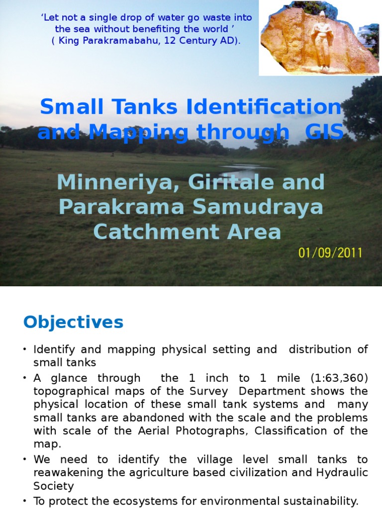 Mapping Small Tanks in Sri Lanka's GIS | PDF | Geographic Information ...