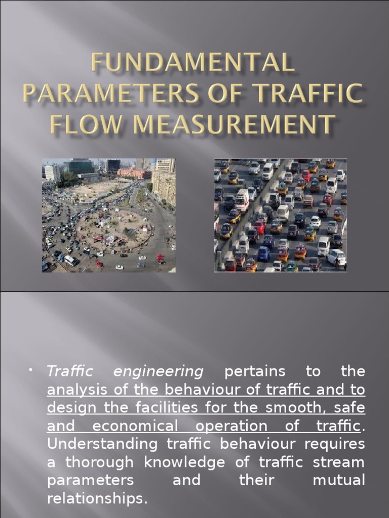 Fundamental Parameters of Traffic Flow Measurement | Download Free PDF ...