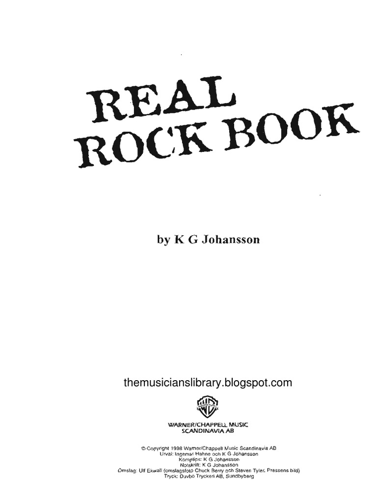 The Real Rock Book PDF Guide | PDF
