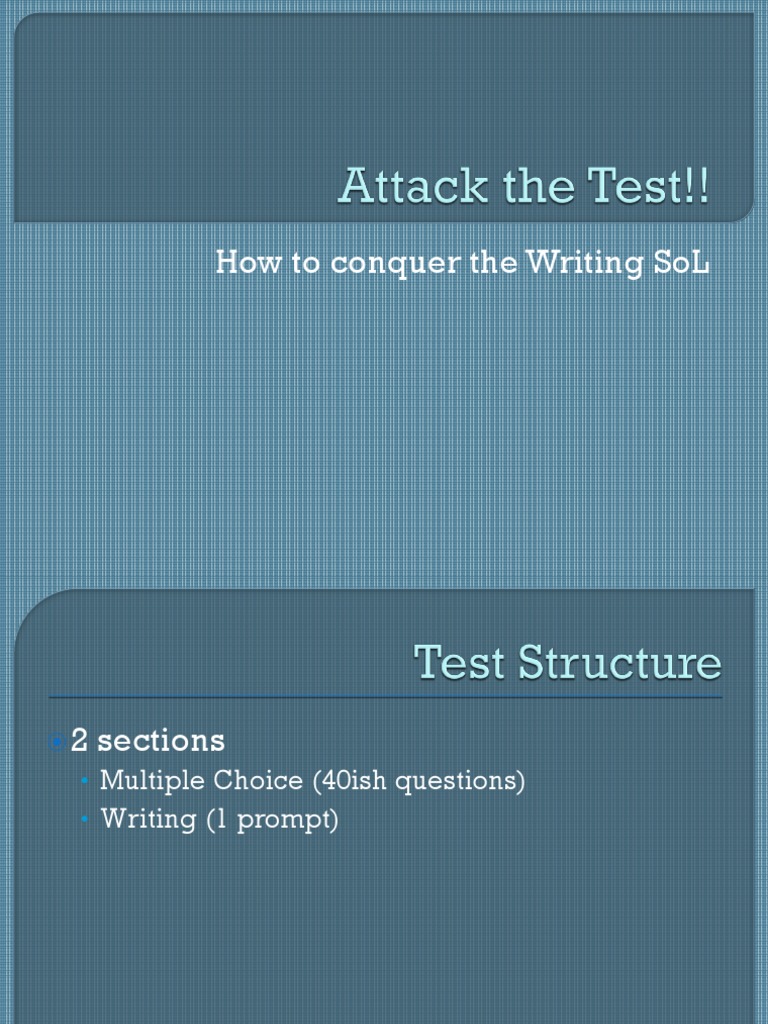2 Writing Sol Strategies Revised | PDF | Language Arts & Discipline