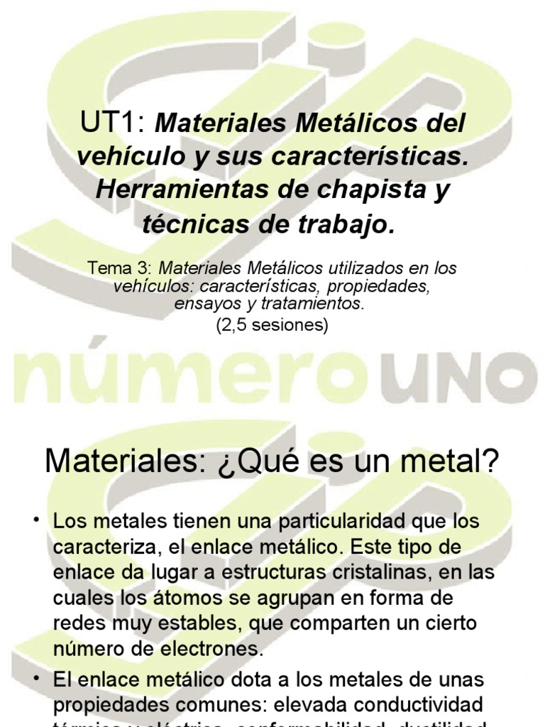 Metales en Automocion | PDF | Rieles | Aluminio