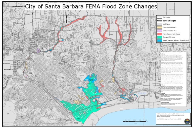 FEMA Flood Zone Changes Santa Barbara | PDF | Natural Hazards | Hydrology