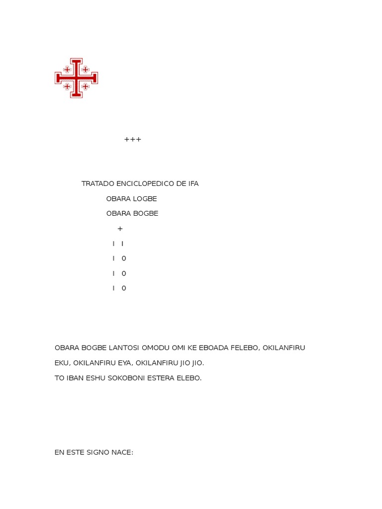 Obara Ogbe | PDF | Nuevos movimientos religiosos | Paganismo