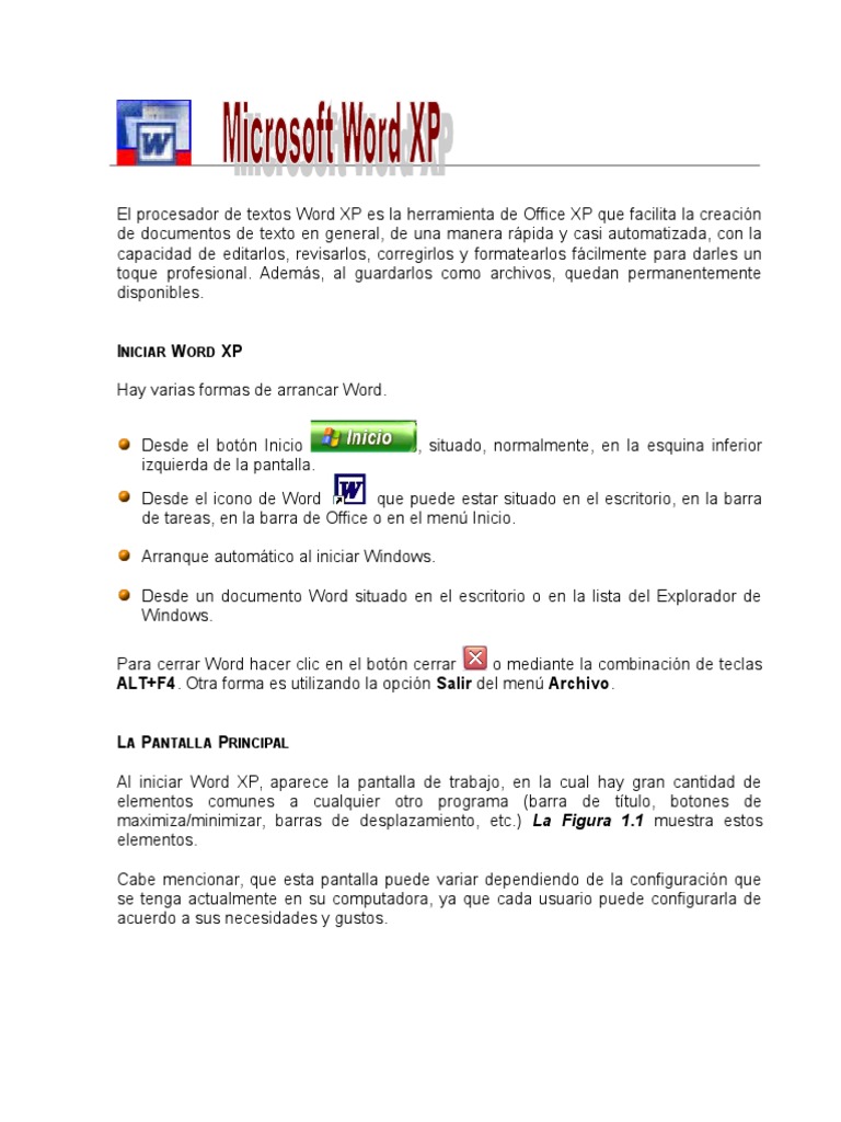 Word XP - ''''' | PDF | Archivo de computadora | Ventana (informática)