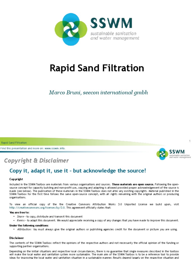 Rapid Sand Filtration - 120227 | PDF | Water Purification | Filtration