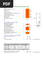 Wing Wall Design for Arch Culvert | PDF