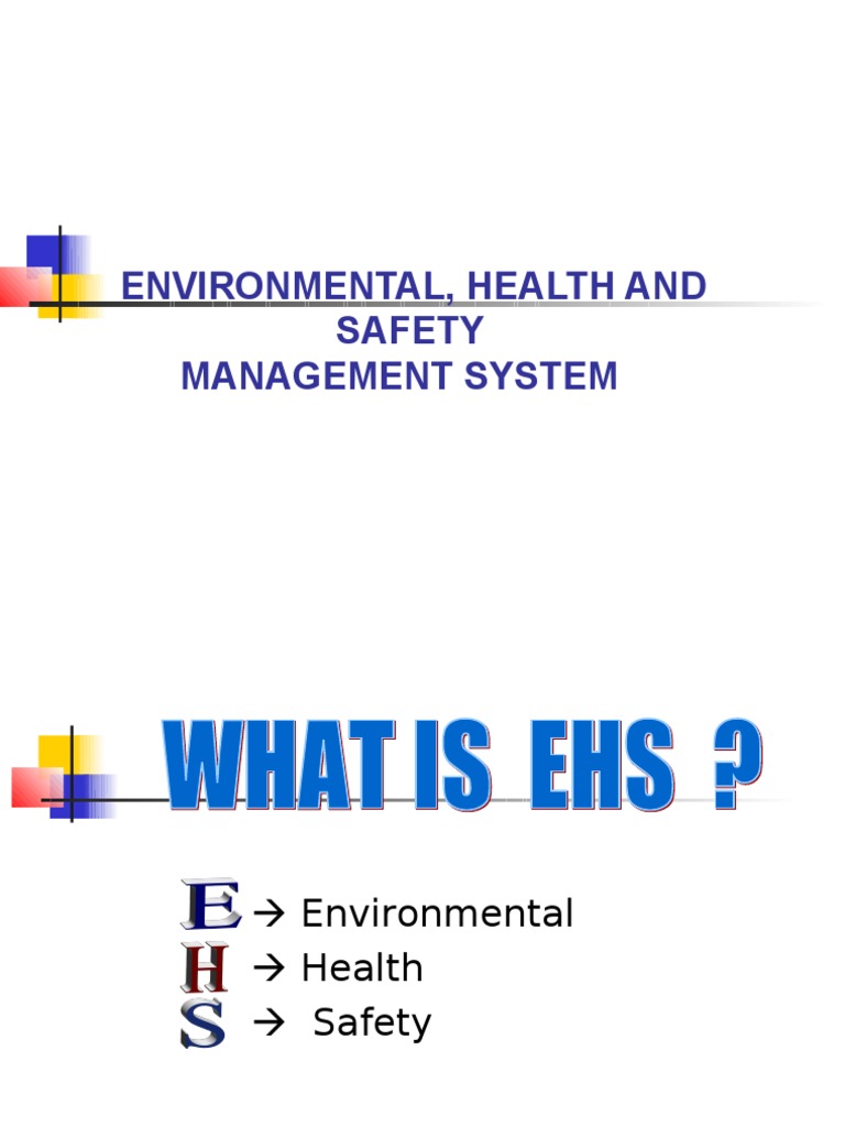 EHS Management System Overview | PDF | Occupational Safety And Health ...