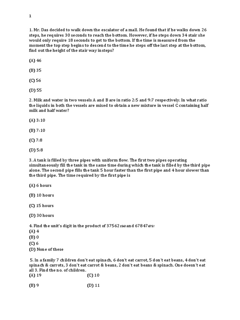 Aptitude Practice Questions | PDF | Nature | Nature