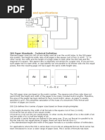 Table of Paper Sizes From 4A0 To A10 | PDF | Printing Materials | Equipment
