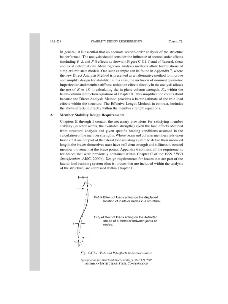 P Delta Effects | PDF