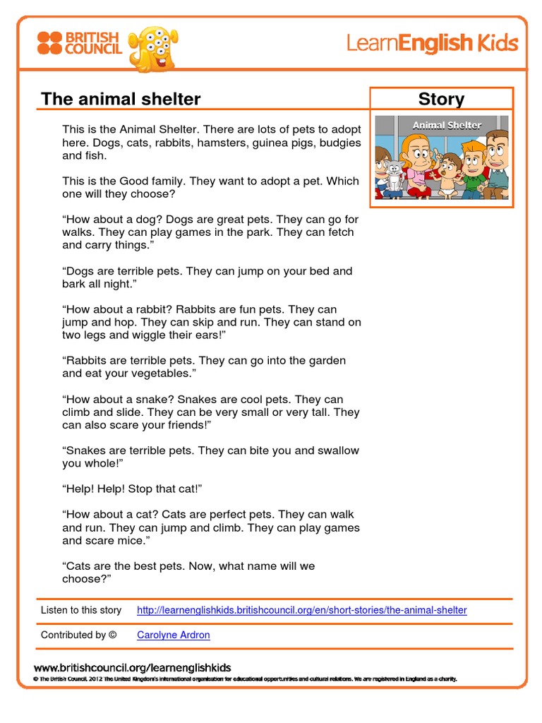 The Animal Shelter Story: Carolyne Ardron | PDF