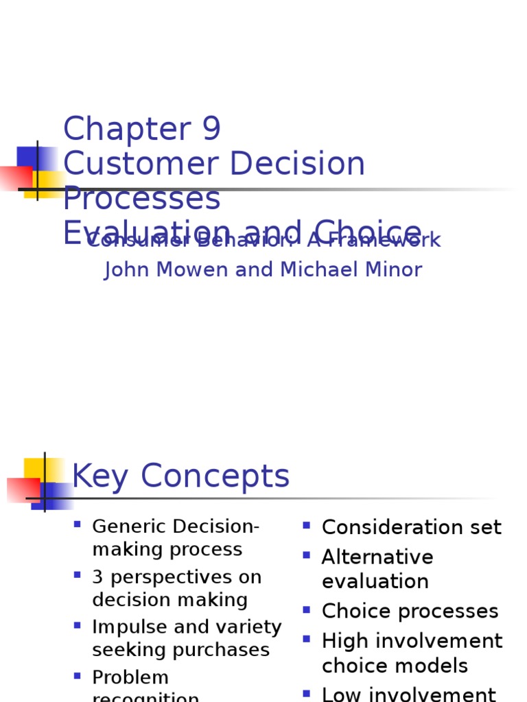 Chapter 9-Customer Decision Processes | PDF