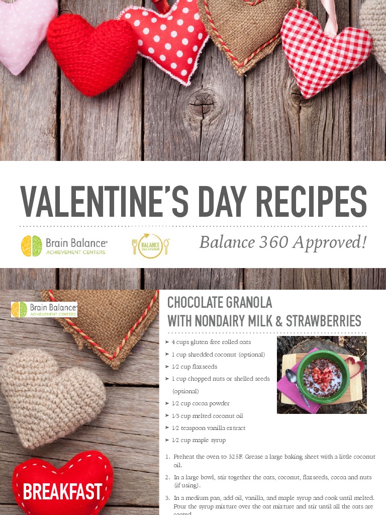 Balance 360 Approved Valentine's Day Recipes | PDF | Breads | Chocolate
