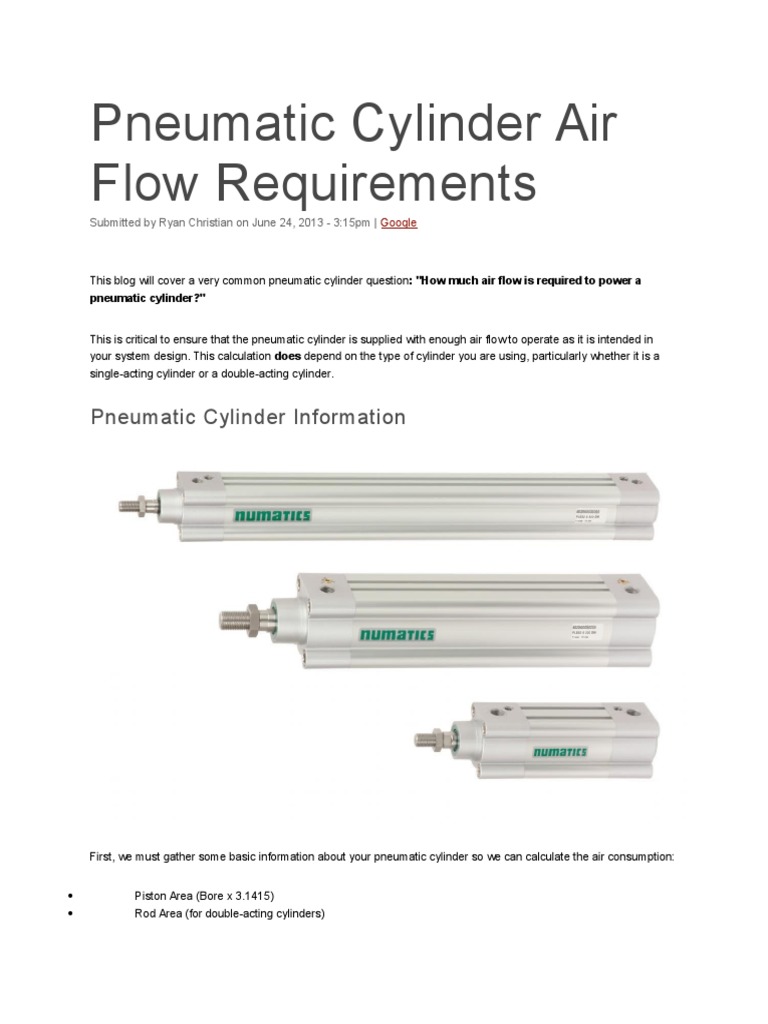 Air Flow Requirements | Cylinder (Engine) | Piston