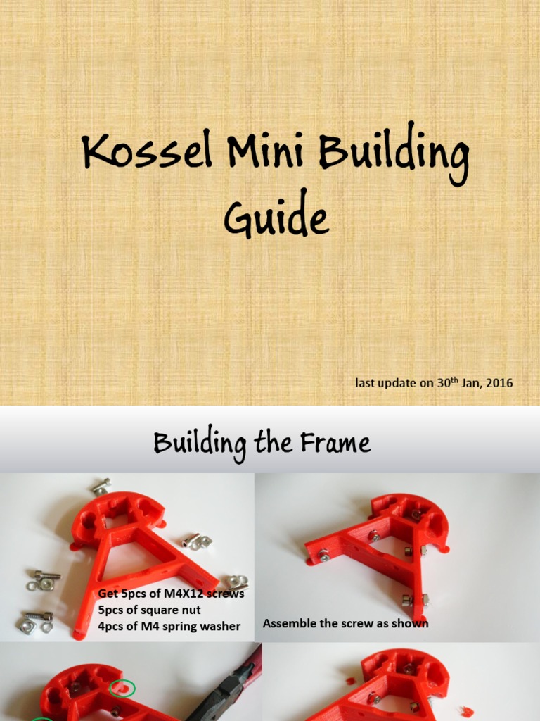 Kossel Mini Building Guide | Download Free PDF | Cartesian Coordinate ...