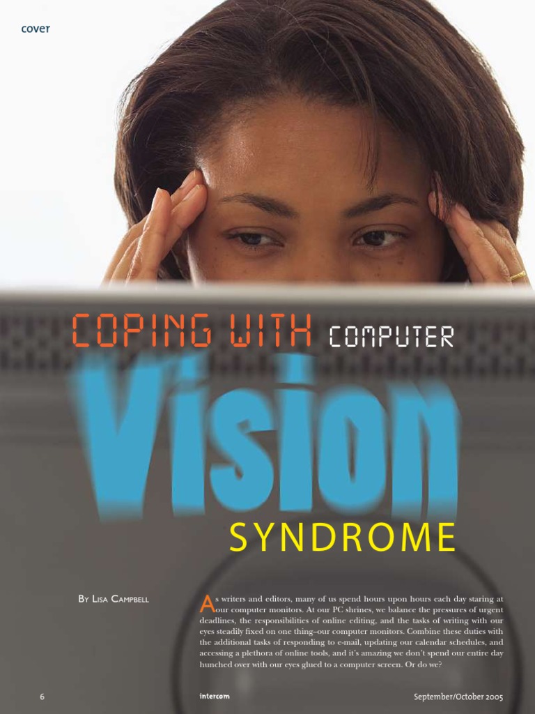 Coping With Computer Vision Syndrome | PDF | Computer Monitor | Display ...
